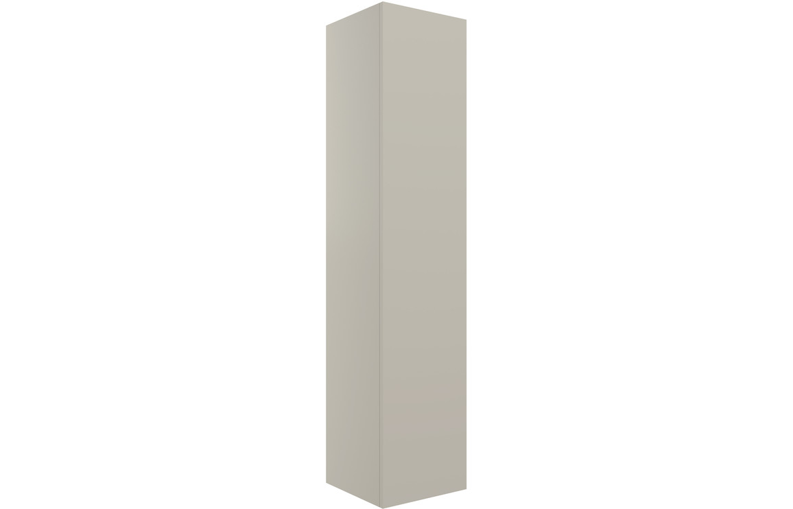 Stella 350mm Wall Hung 1 Door Tall Unit - Matt Latte